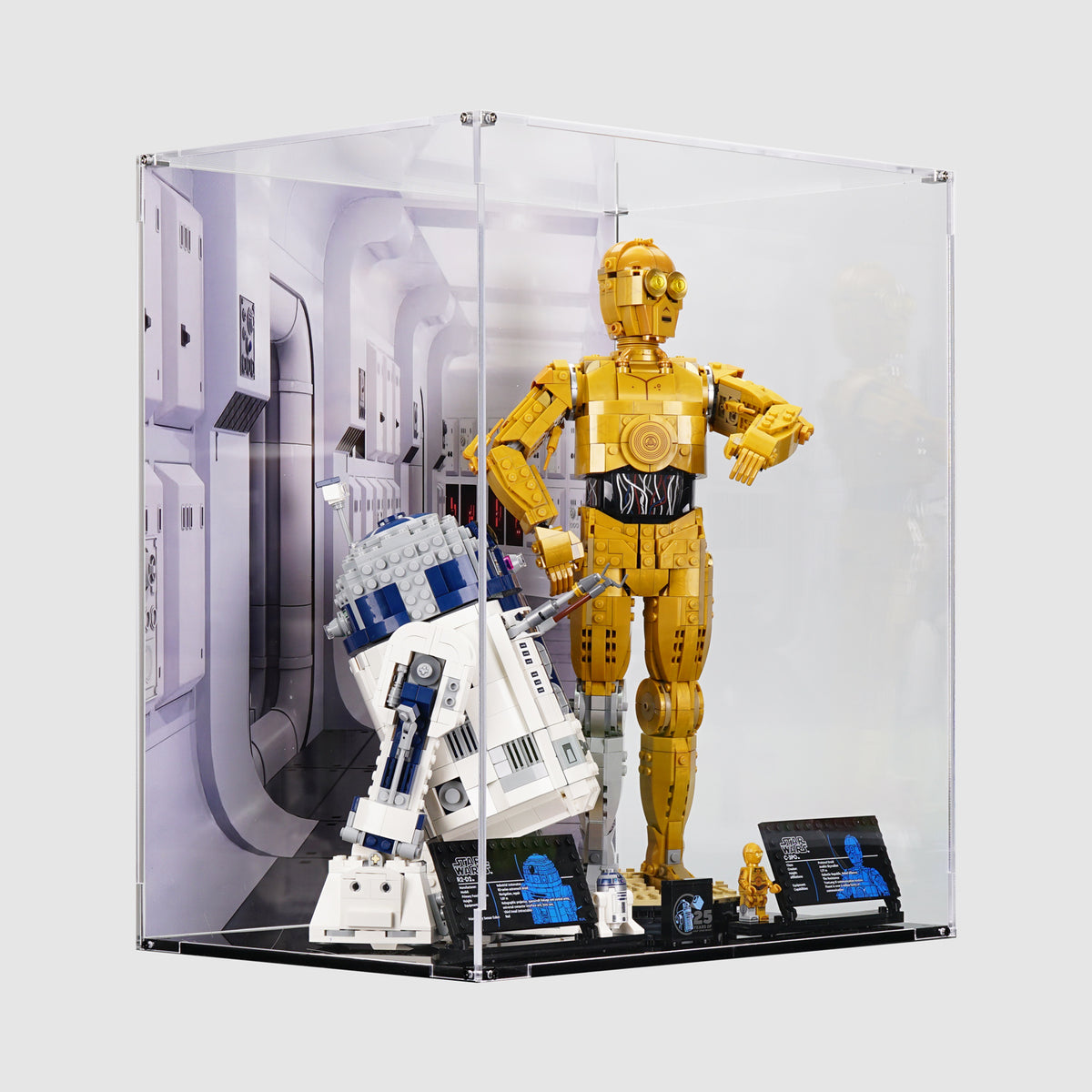 75398 C-3PO™ & 75379 R2-D2™ LEGO Display Case | ONBRICK | Made in ...