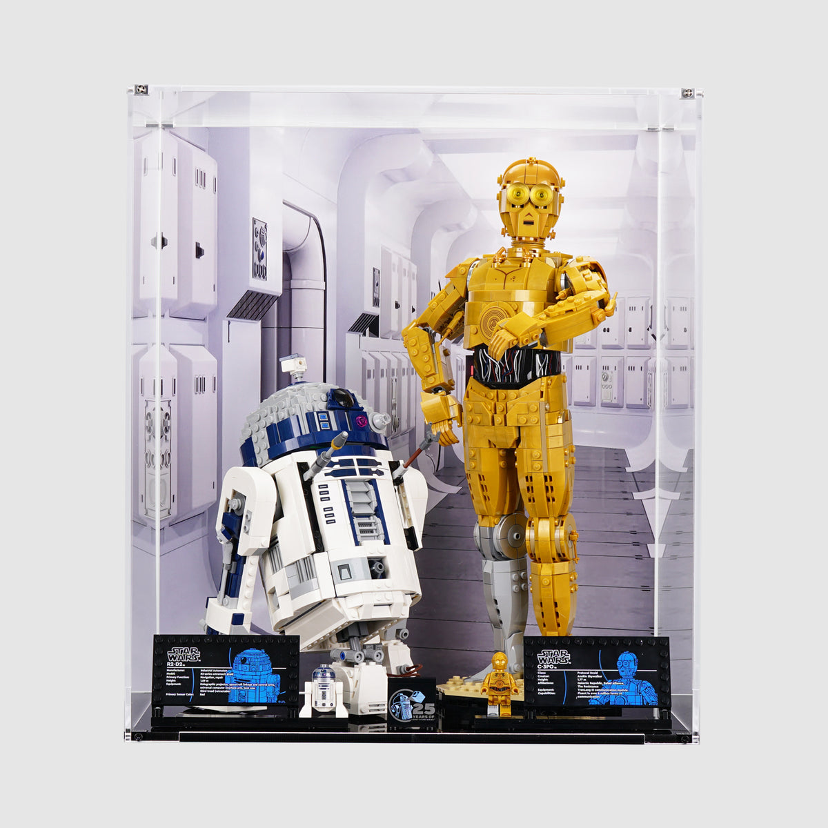 75398 C-3PO™ & 75379 R2-D2™ LEGO Display Case | ONBRICK | Made in ...